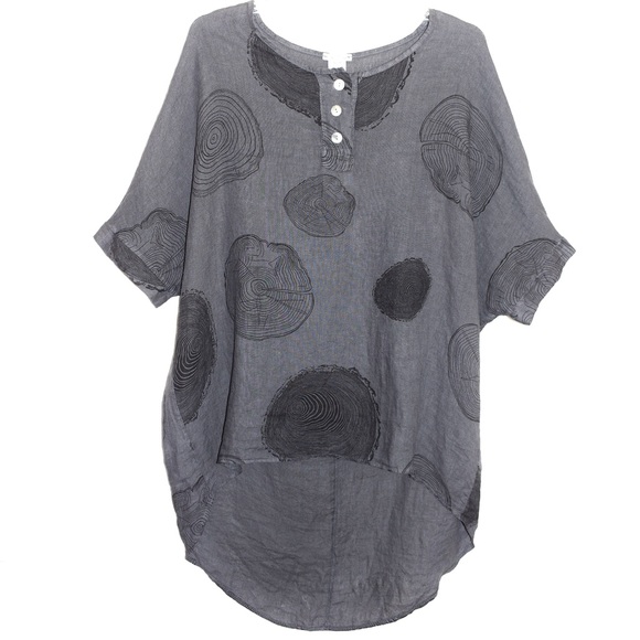 Vasana | Dresses | Nwt Vasna Made In Italy Linen High Low Tunic Dress ...
